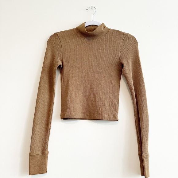 American Eagle Outfitters | Tops | American Eagle Womens Tan Waffle ...